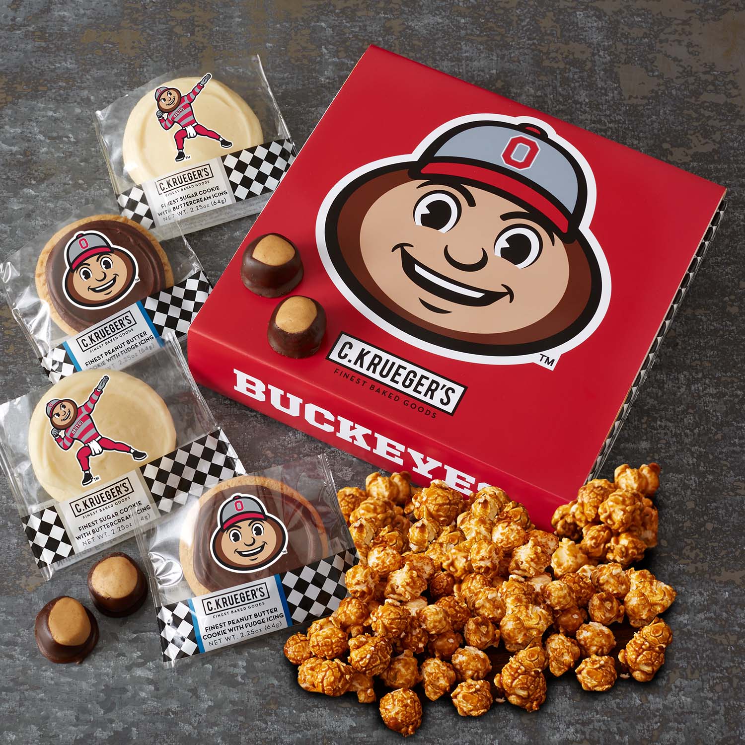 OSU Brutus Buckeye Sampler - Cookies and Snacks – C.KRUEGER'S