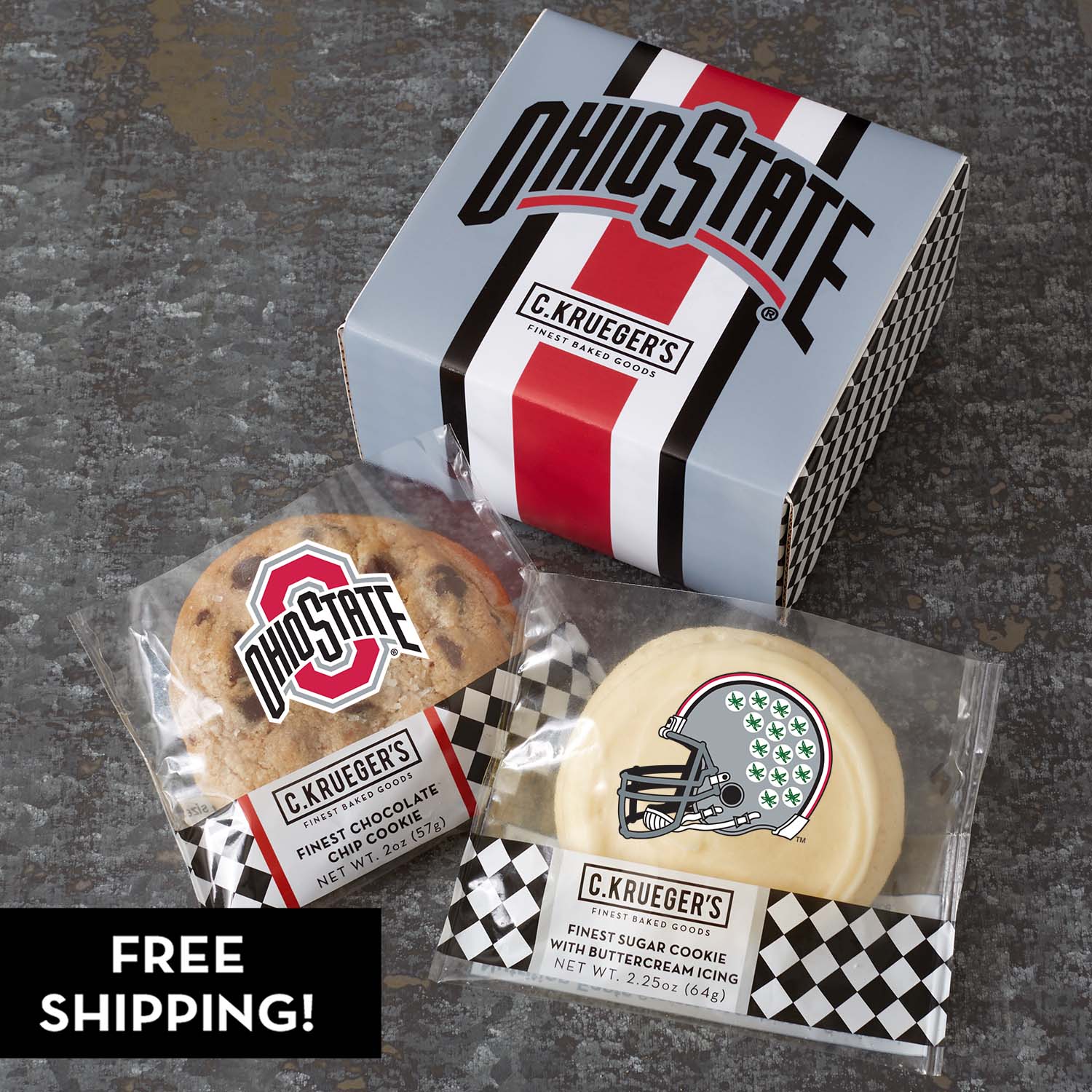 OSU Striped Duo Sampler - Assorted Cookies – C.KRUEGER'S