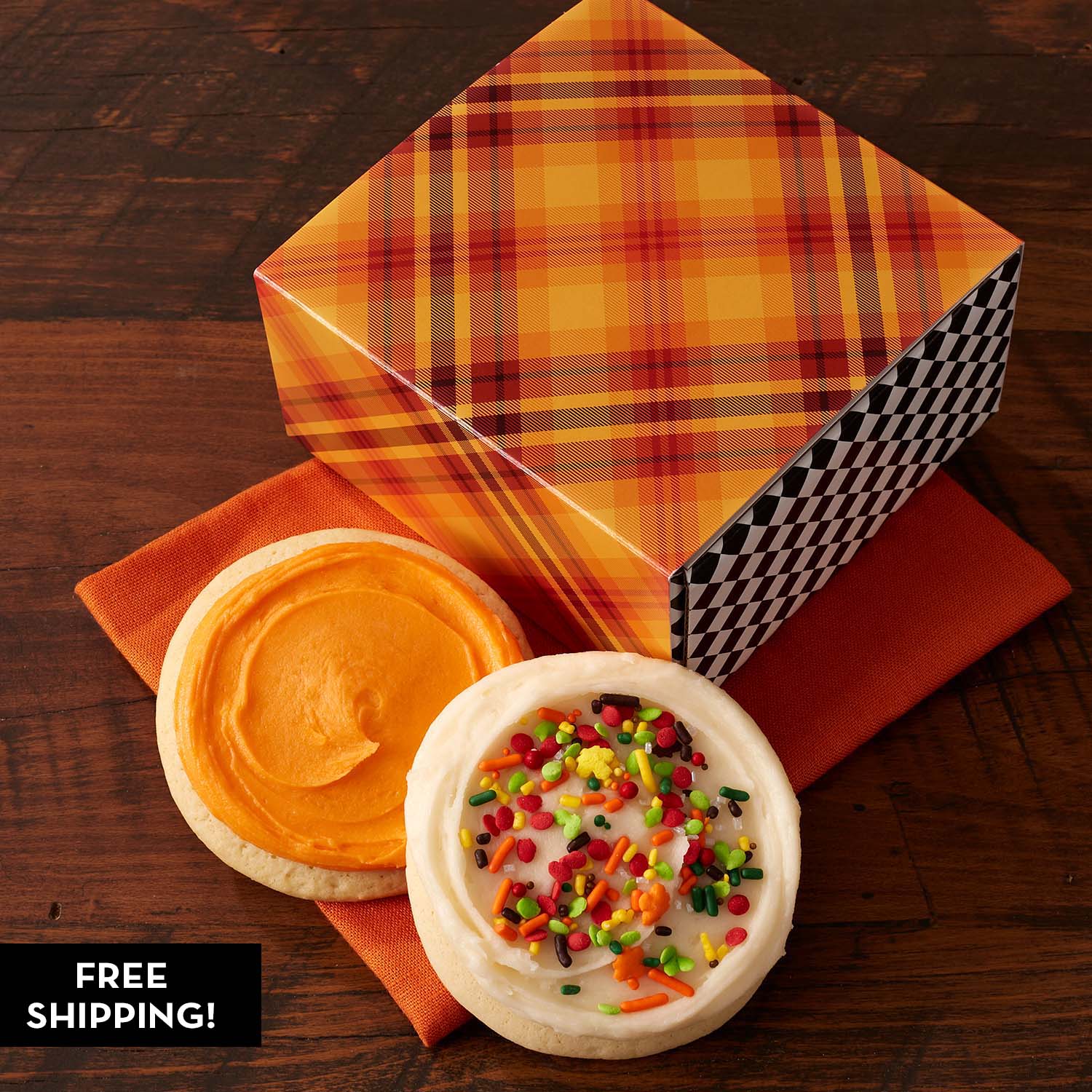 Fall Plaid Duo Sampler – Iced Cookies – C.KRUEGER'S