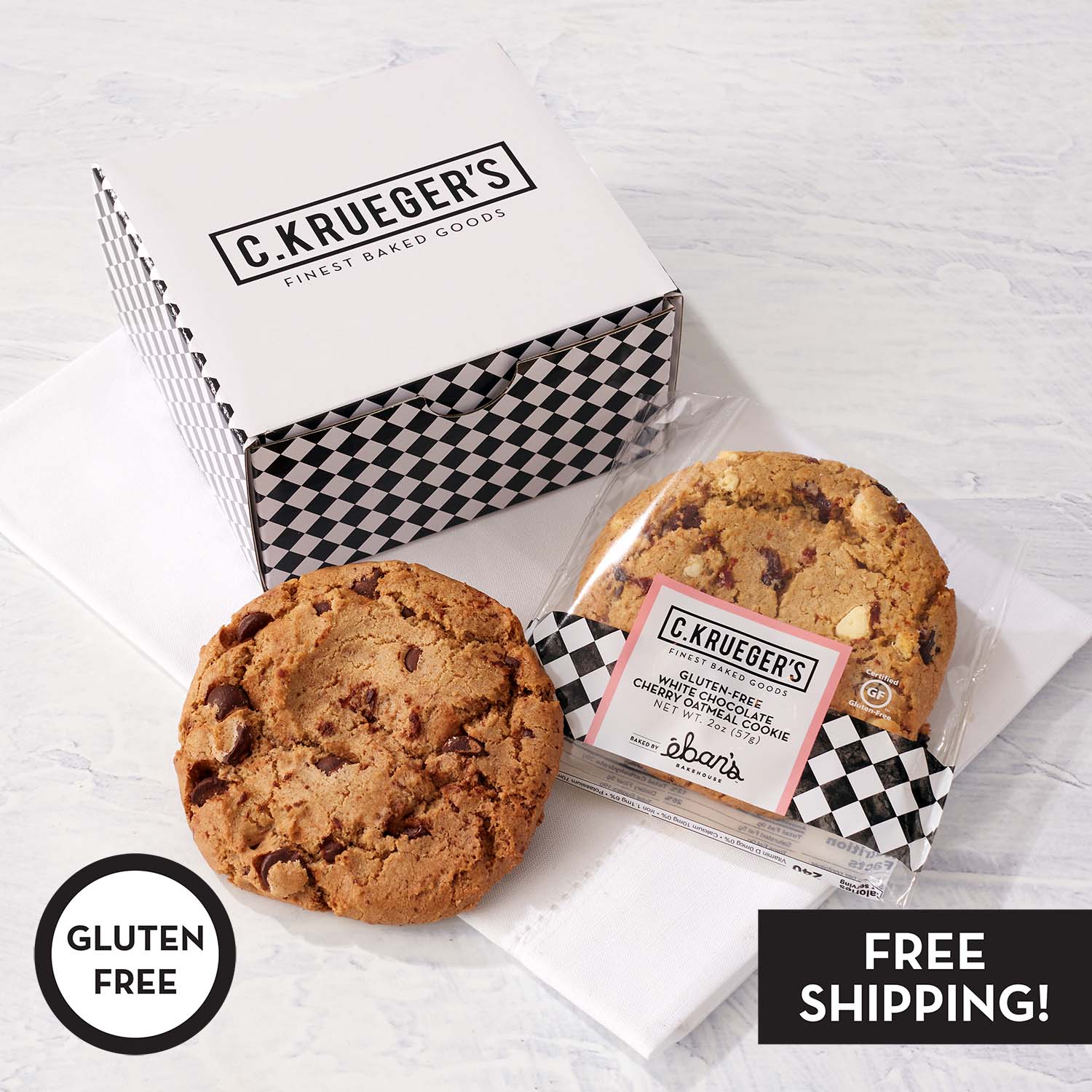 Select Your Gluten Free Cookies - Harlequin Duo Sampler – C.KRUEGER'S