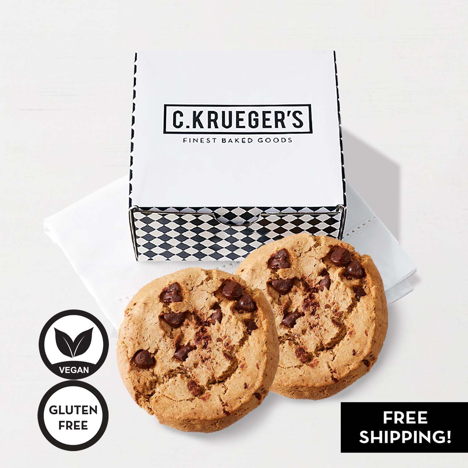 Vegan Gluten Free Cookies - Harlequin Duo Cookie Sampler – C.KRUEGER'S