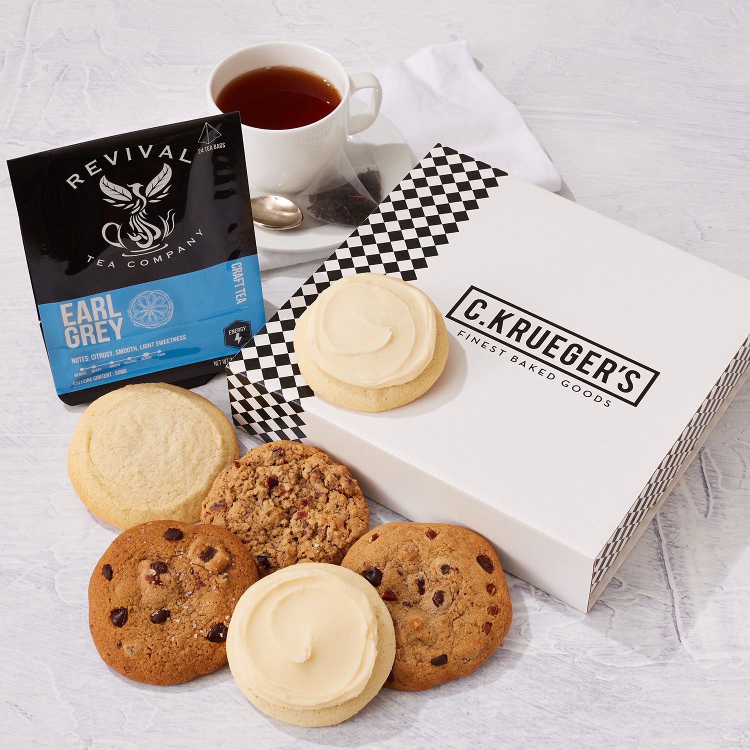 Harlequin Gourmet Cookies & Tea Gift Set – C.KRUEGER'S