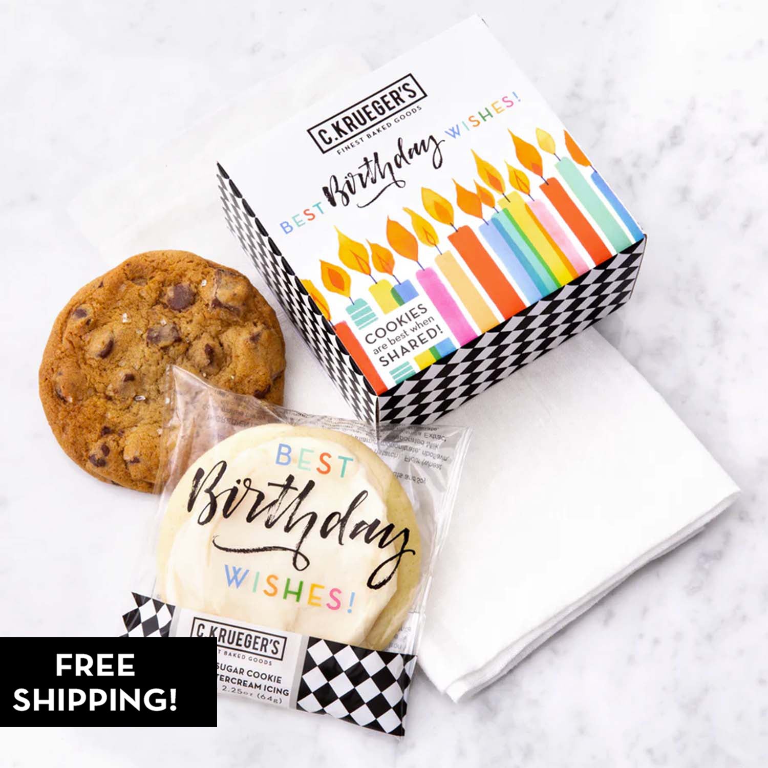 Birthday Wishes Duo Sampler - Assorted Cookies – C.KRUEGER'S